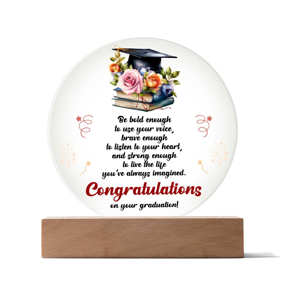 Congratulations On Your Graduation Circle Acrylic Plaque – Cheeky ...